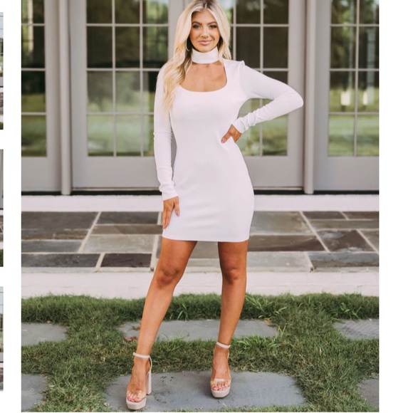 These Three Boutique | Dresses | Maya Mock Neck Bodycon Dress | Poshmark